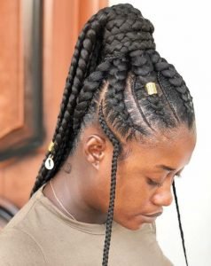 58 Trendy Jumbo Cornrows for Black Women - New Natural Hairstyles