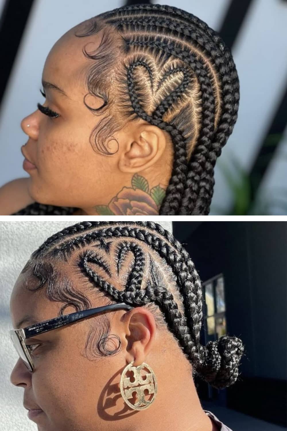 Cornrows with Heart Hairstyles: Celebrate Love and Style Through Your ...
