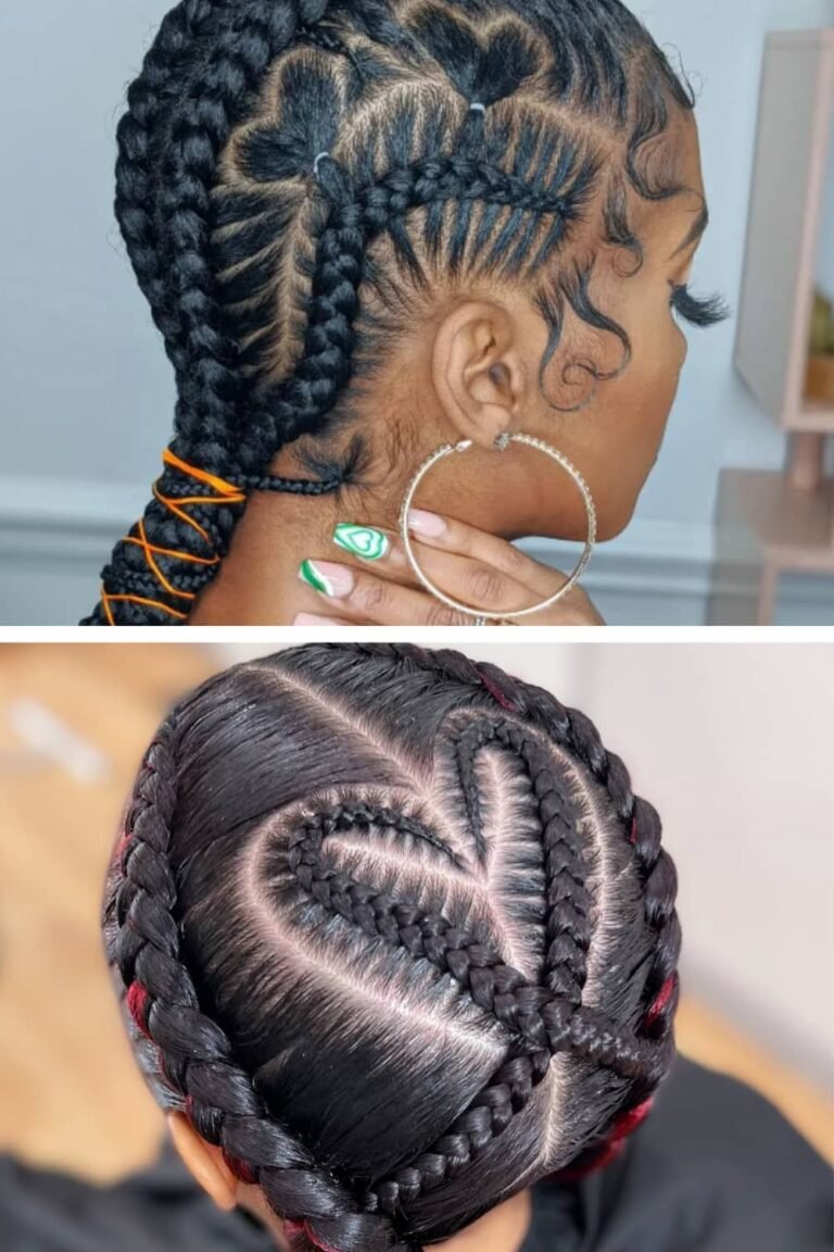 Cornrows with Heart Hairstyles: Celebrate Love and Style Through Your ...