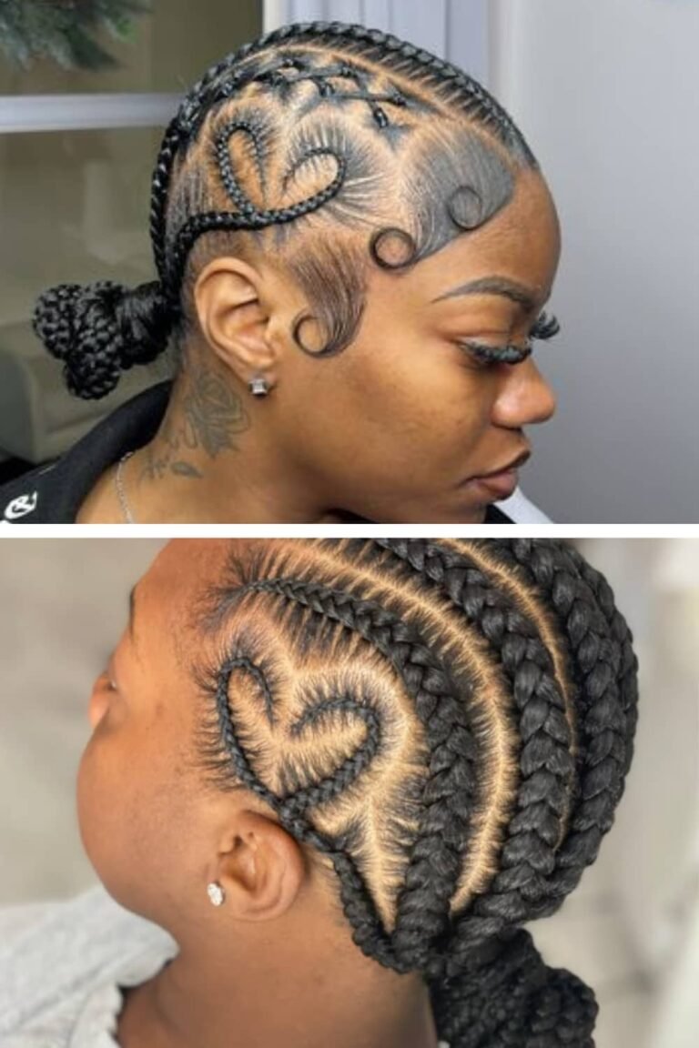 Cornrows with Heart Hairstyles: Celebrate Love and Style Through Your ...