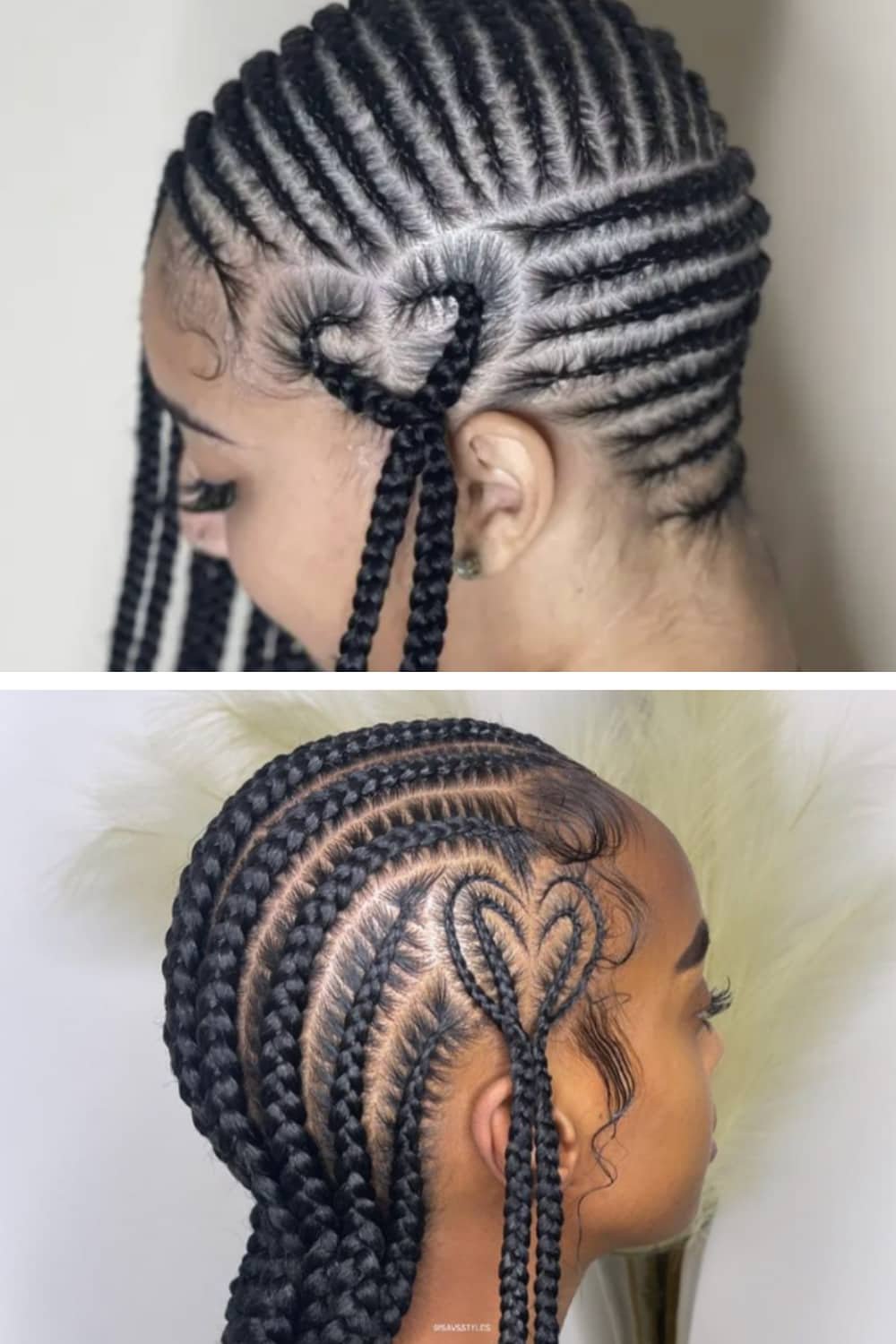Cornrows with Heart Hairstyles: Celebrate Love and Style Through Your ...