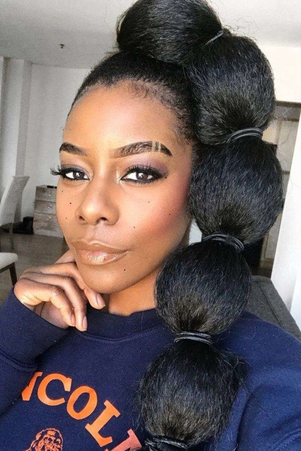 15 Stunning Puff Hairstyles for Black Women with Braids to Elevate Your ...