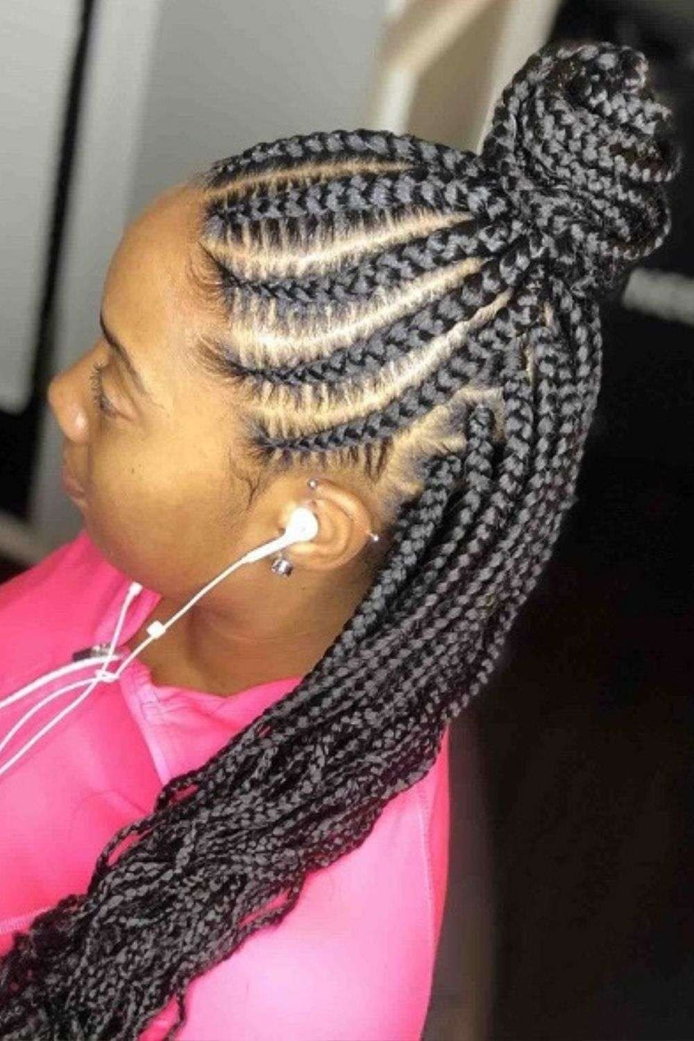 15 Stunning Puff Hairstyles for Black Women with Braids to Elevate Your ...