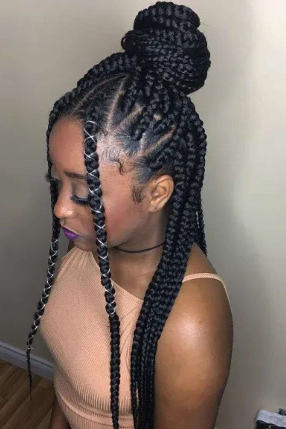 15 Stunning Puff Hairstyles for Black Women with Braids to Elevate Your ...