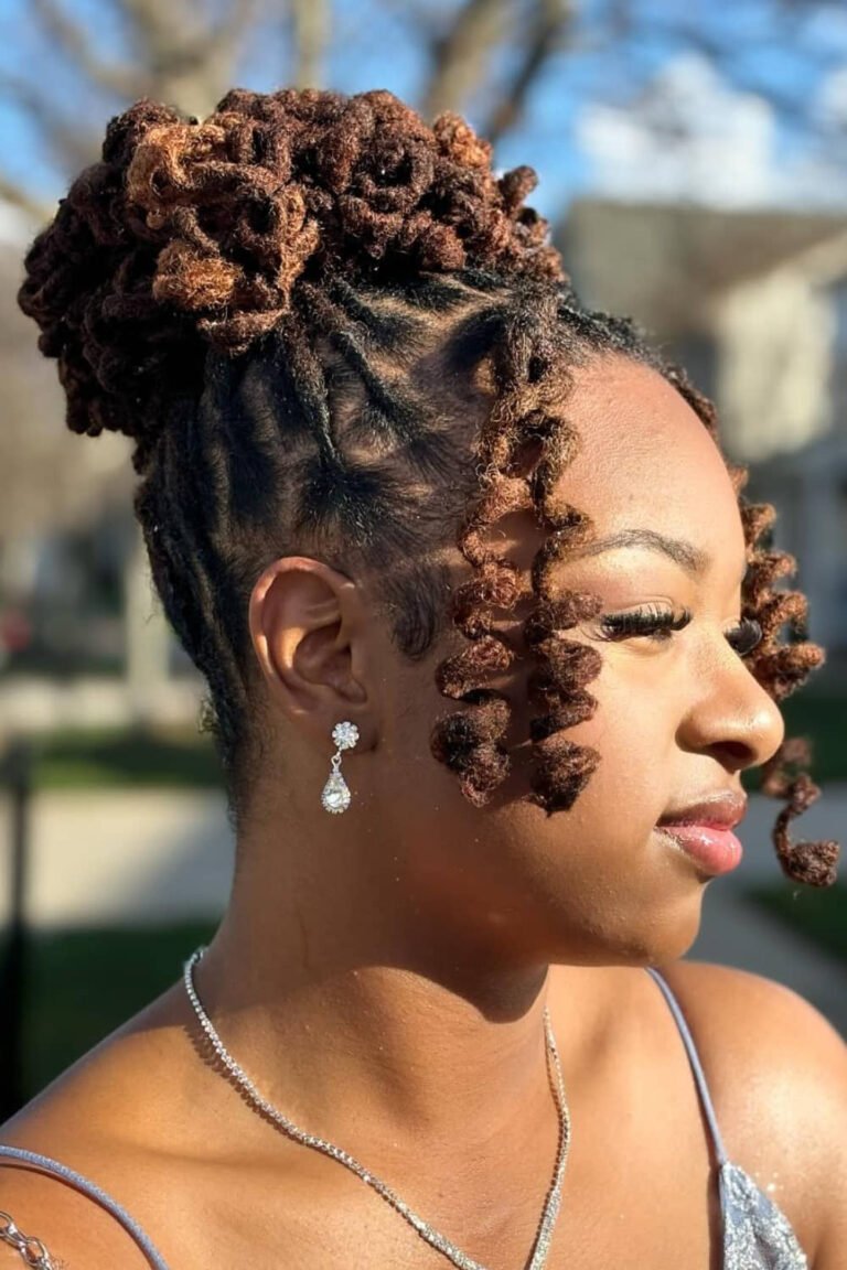 Loc Updo Styles: Elegant and Creative Updos for Loc’d Hair - New ...