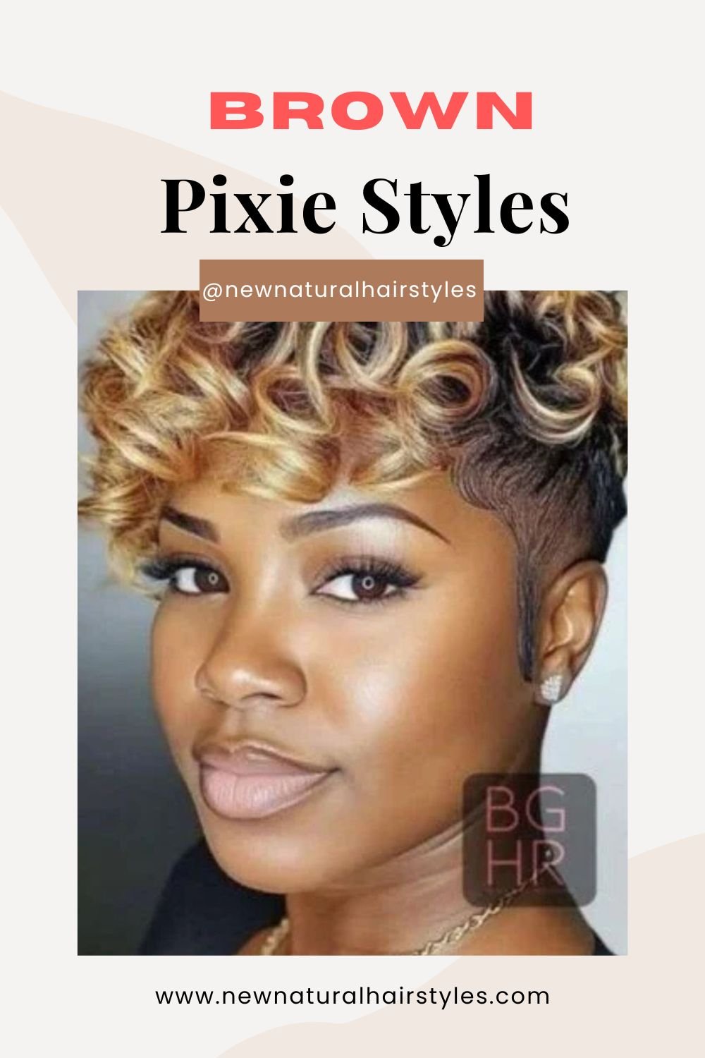 5 Trending brown pixie cut Black women - New Natural Hairstyles