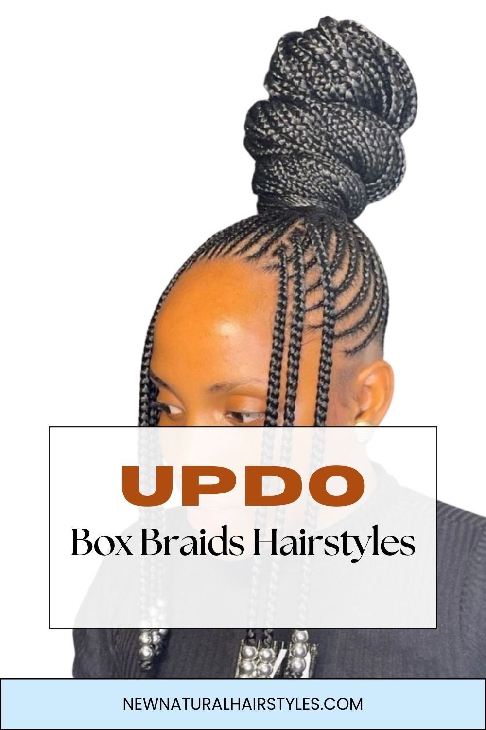 14 Updo Box Braids Hairstyles for African American Black Women - New ...