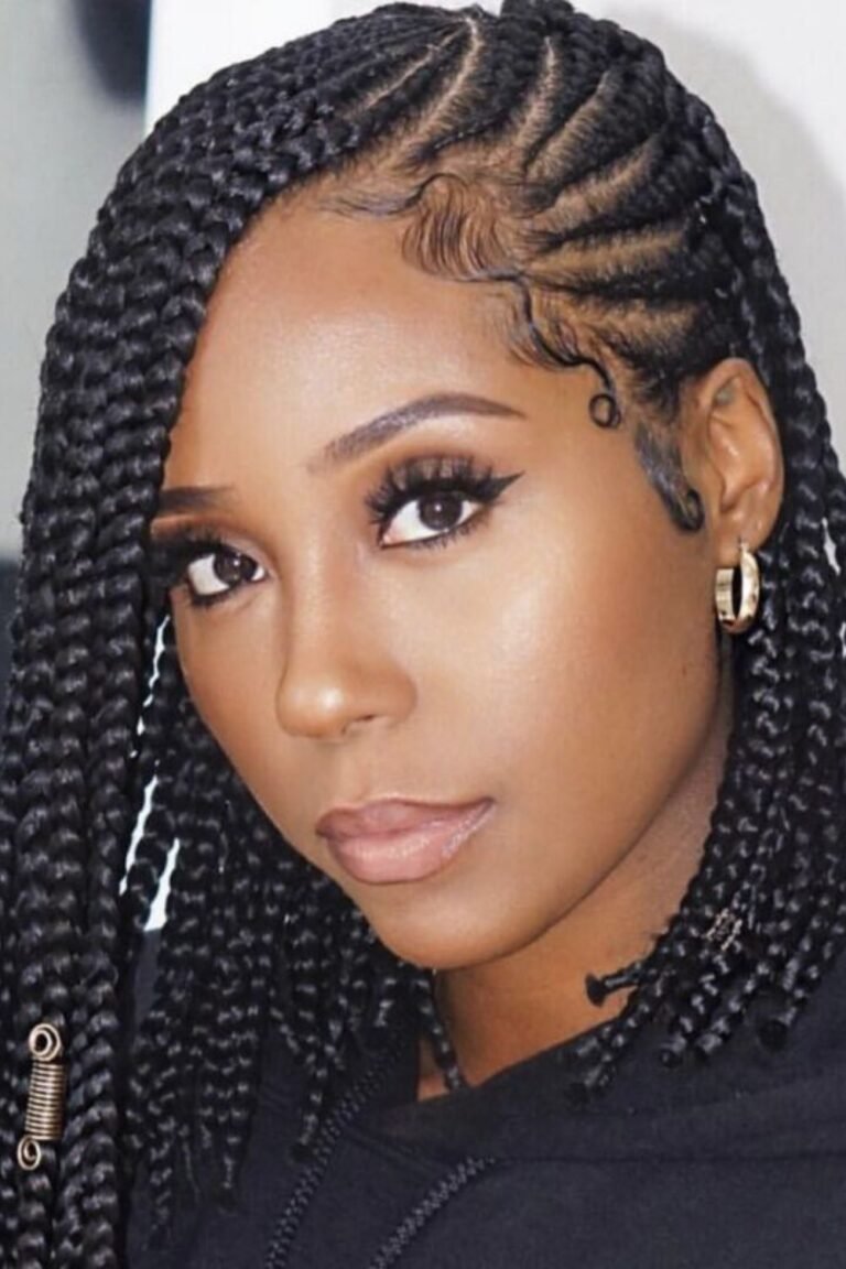 14 Updo Box Braids Hairstyles for African American Black Women - New ...