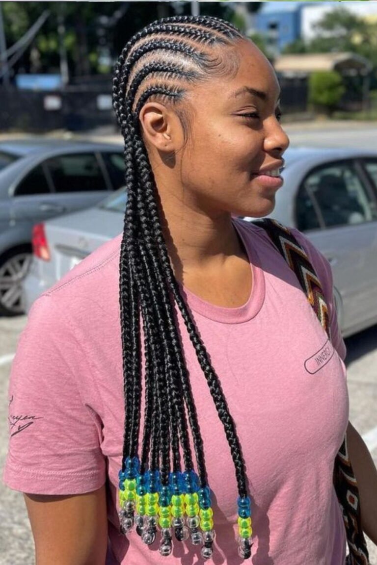 Cornrow Hairstyles with Beads: Stylish and Protective Looks for Black ...
