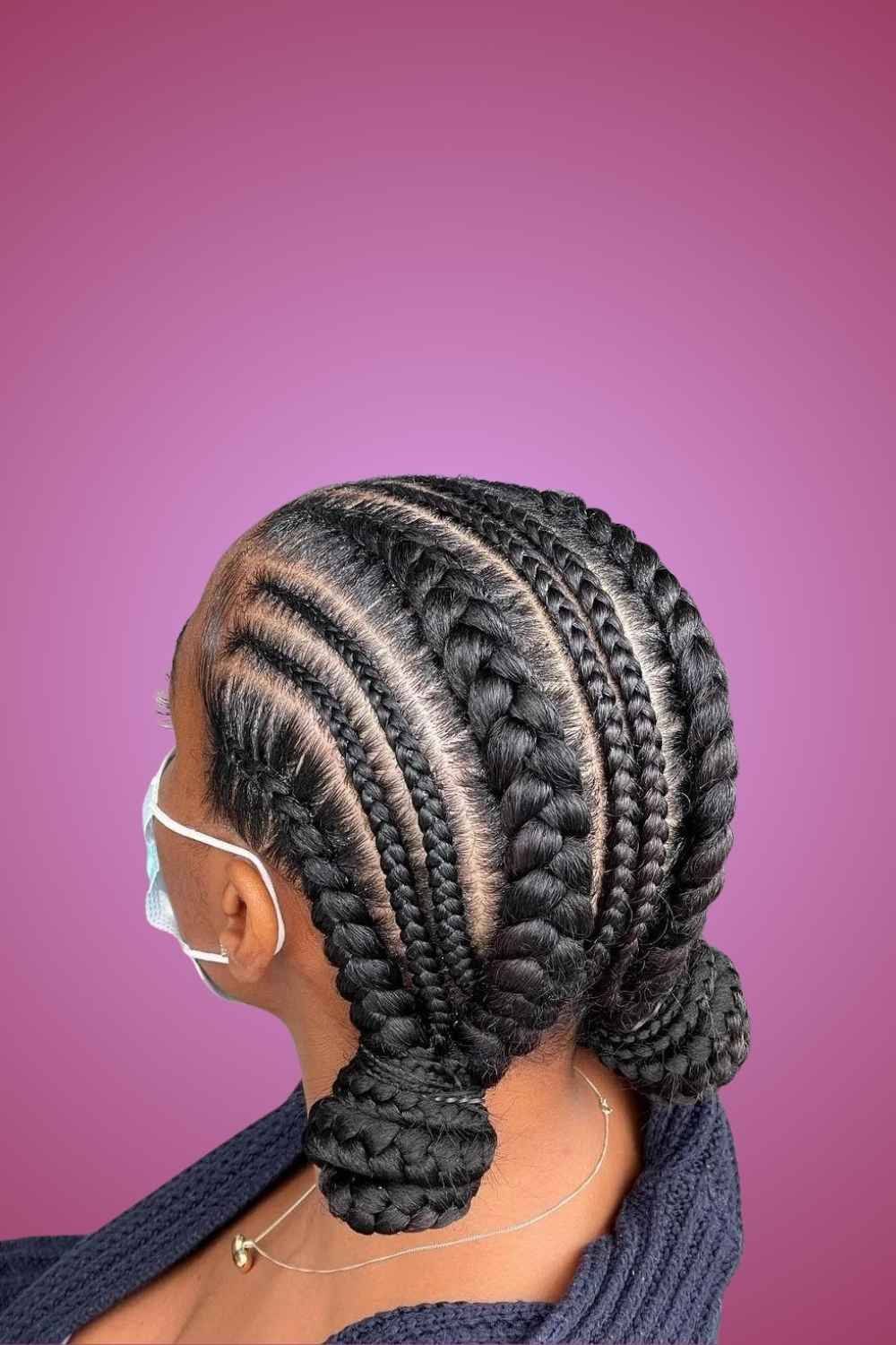 Jumbo Cornrows - New Natural Hairstyles